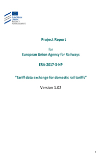 Tariff data exchange for domestic rail tariffs │ European Union Agency ...