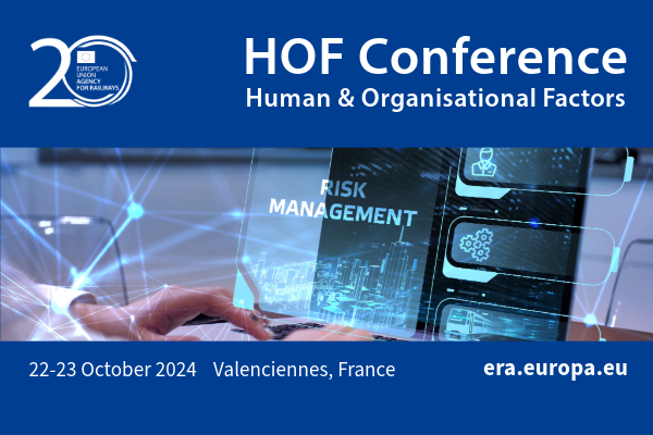 HOF in Risk Management Conference 2024 | European Union Agency for Railways