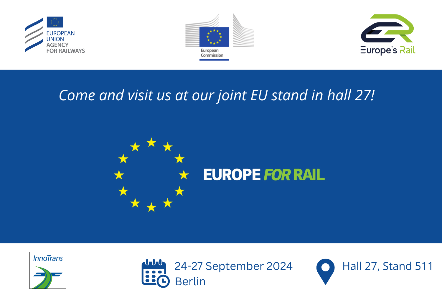 InnoTrans 2024: Europe for Rail | European Union Agency for Railways