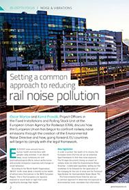 Setting a common approach to reducing rail noise pollution | European ...